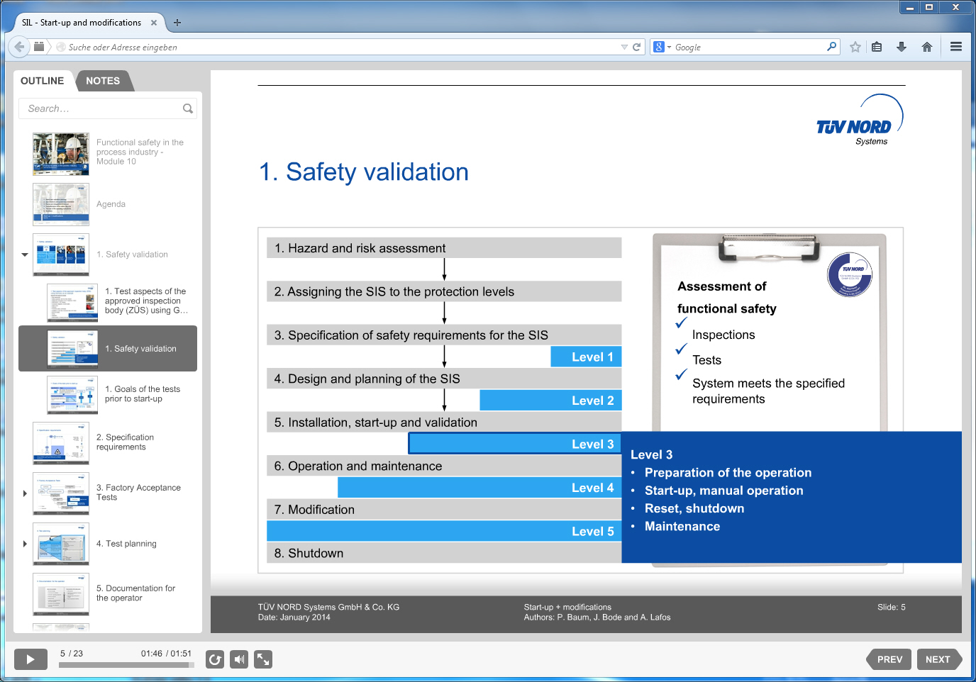 10. Start-up and modifications - Functional Safety (SIL) in the process ...